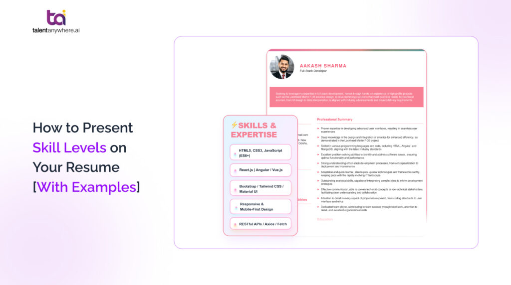 How to Present Skill Levels on Your Resume [With Examples]