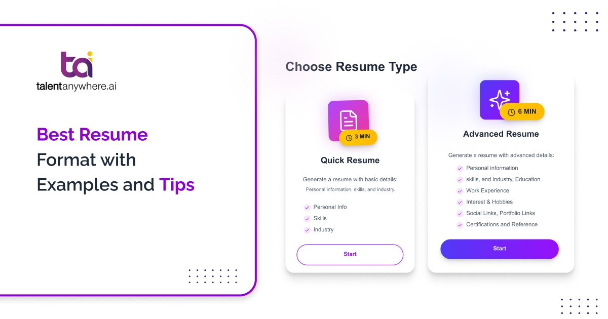 Best Resume Formats for 2026 [Examples, Tips & Use Cases]